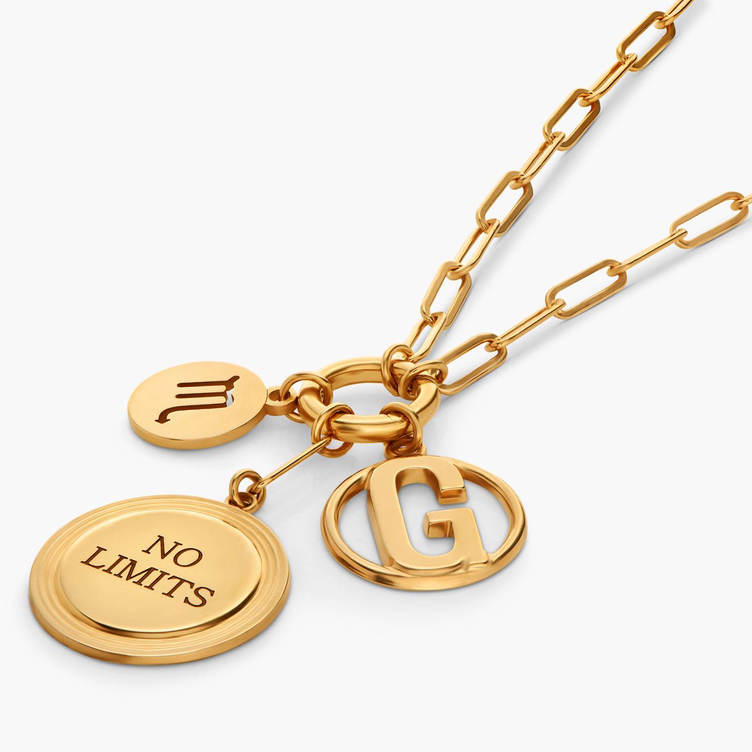 A Charmed Life Necklace- Gold Vermeil - Oak & Luna