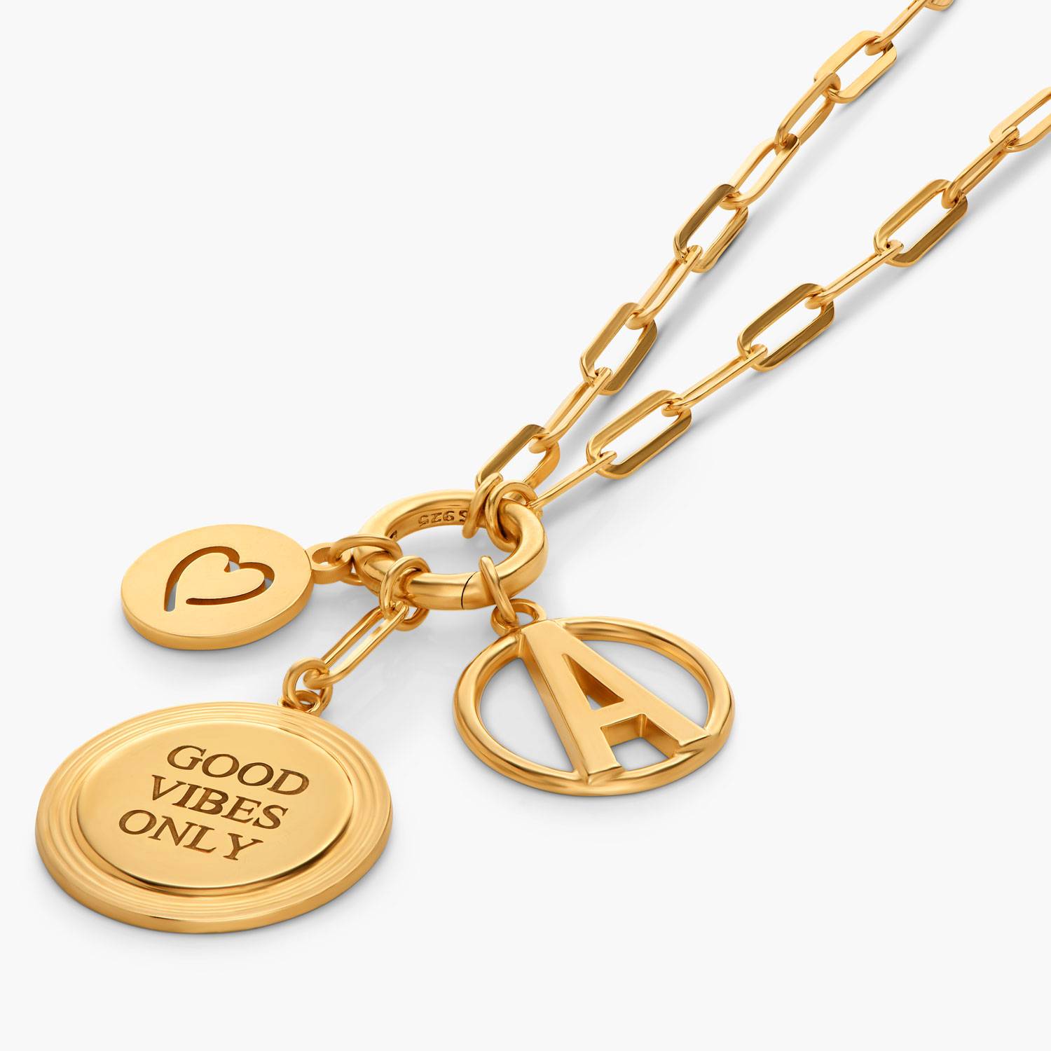 A Charmed Life Necklace- Gold Vermeil - Oak & Luna
