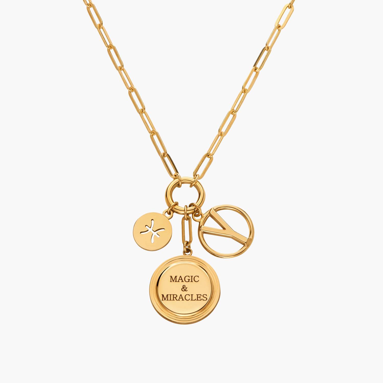 A Charmed Life Necklace- Gold Vermeil - Oak & Luna