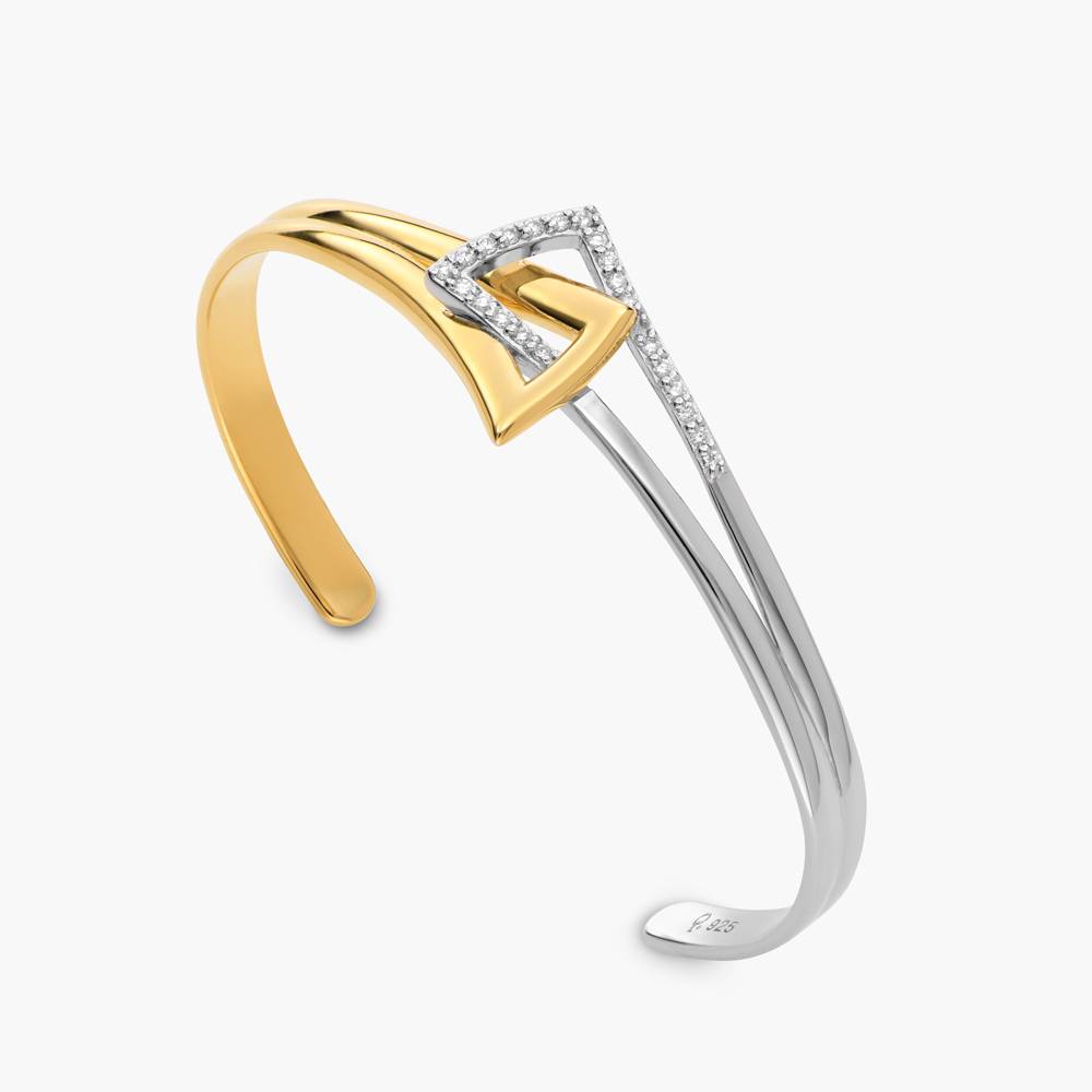 Bold Bonds Interlock Cuff - Mixed Metal - Oak & Luna