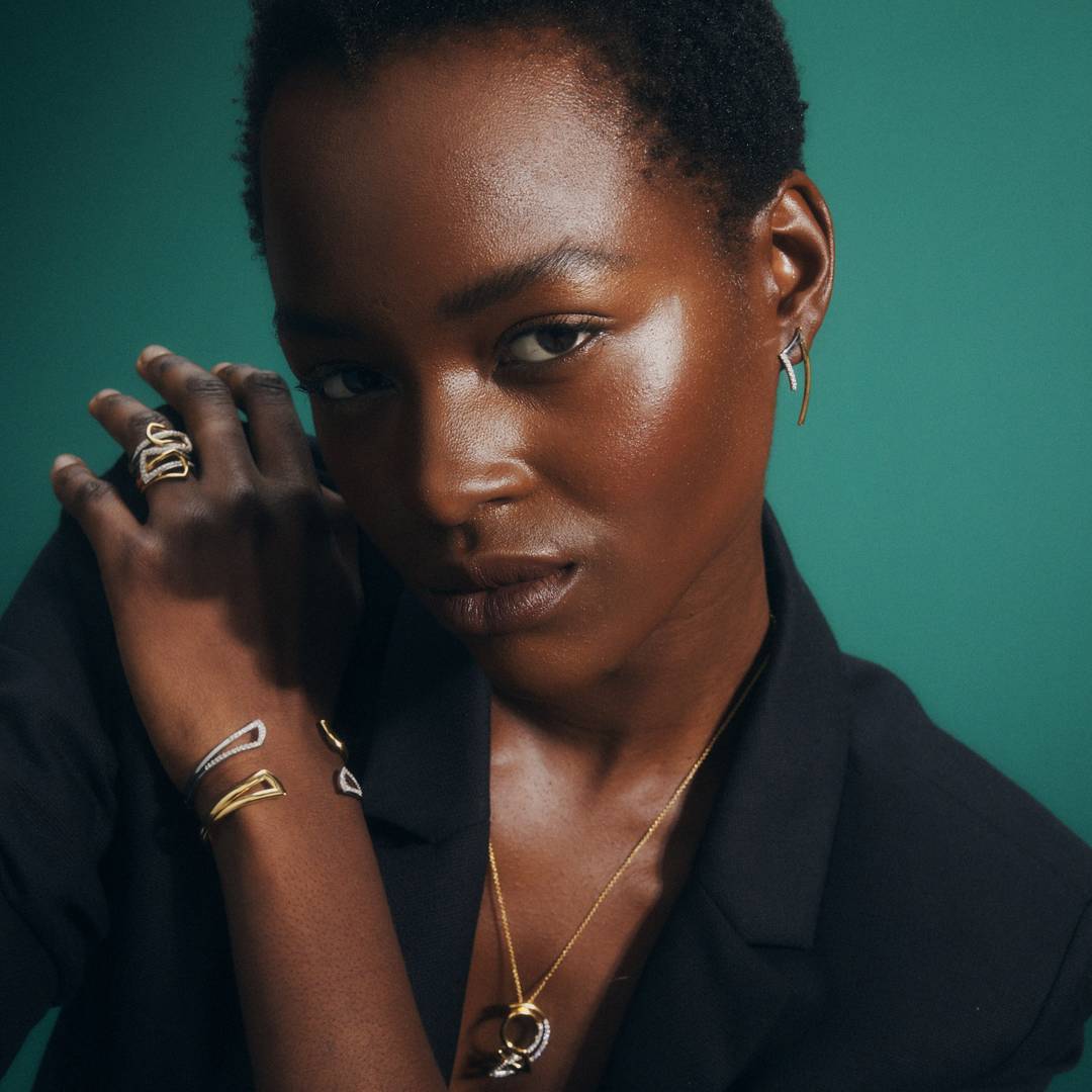 Bold Bonds Interlock Open Cuff - Mixed Metal - Oak & Luna