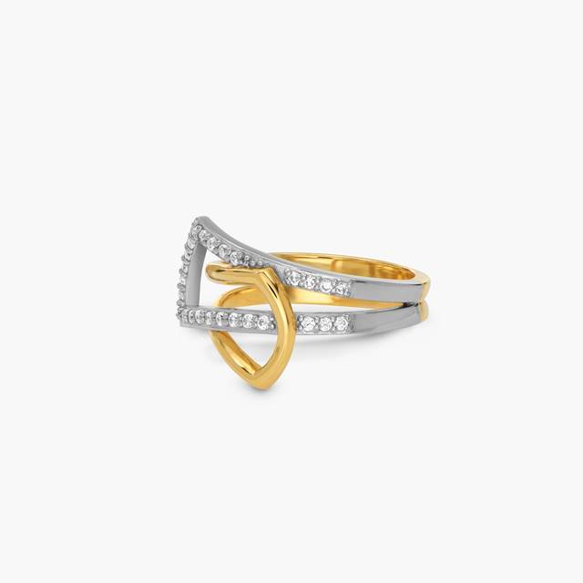 Bold Bonds Interlock Ring - Mixed Metal - Oak & Luna