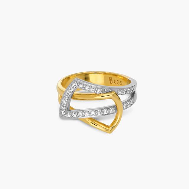 Bold Bonds Interlock Ring - Mixed Metal - Oak & Luna