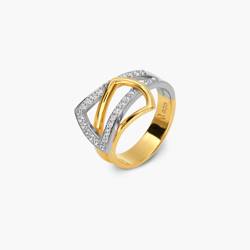 Bold Bonds Interlock Ring - Mixed Metal - Oak & Luna