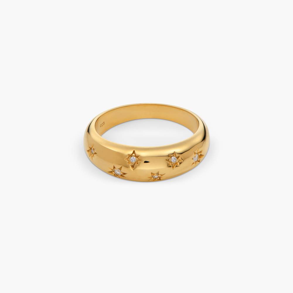 Celestial Curve Ring- Gold Vermeil - Oak & Luna