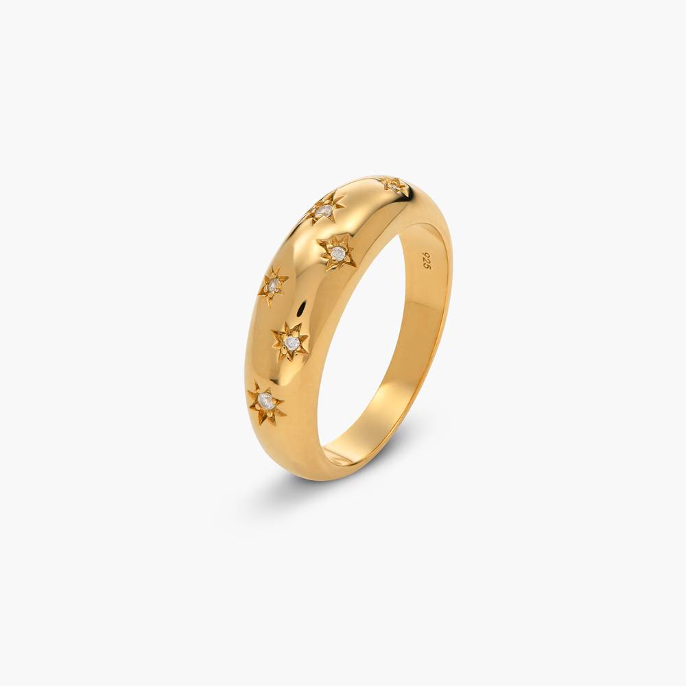 Celestial Curve Ring- Gold Vermeil - Oak & Luna