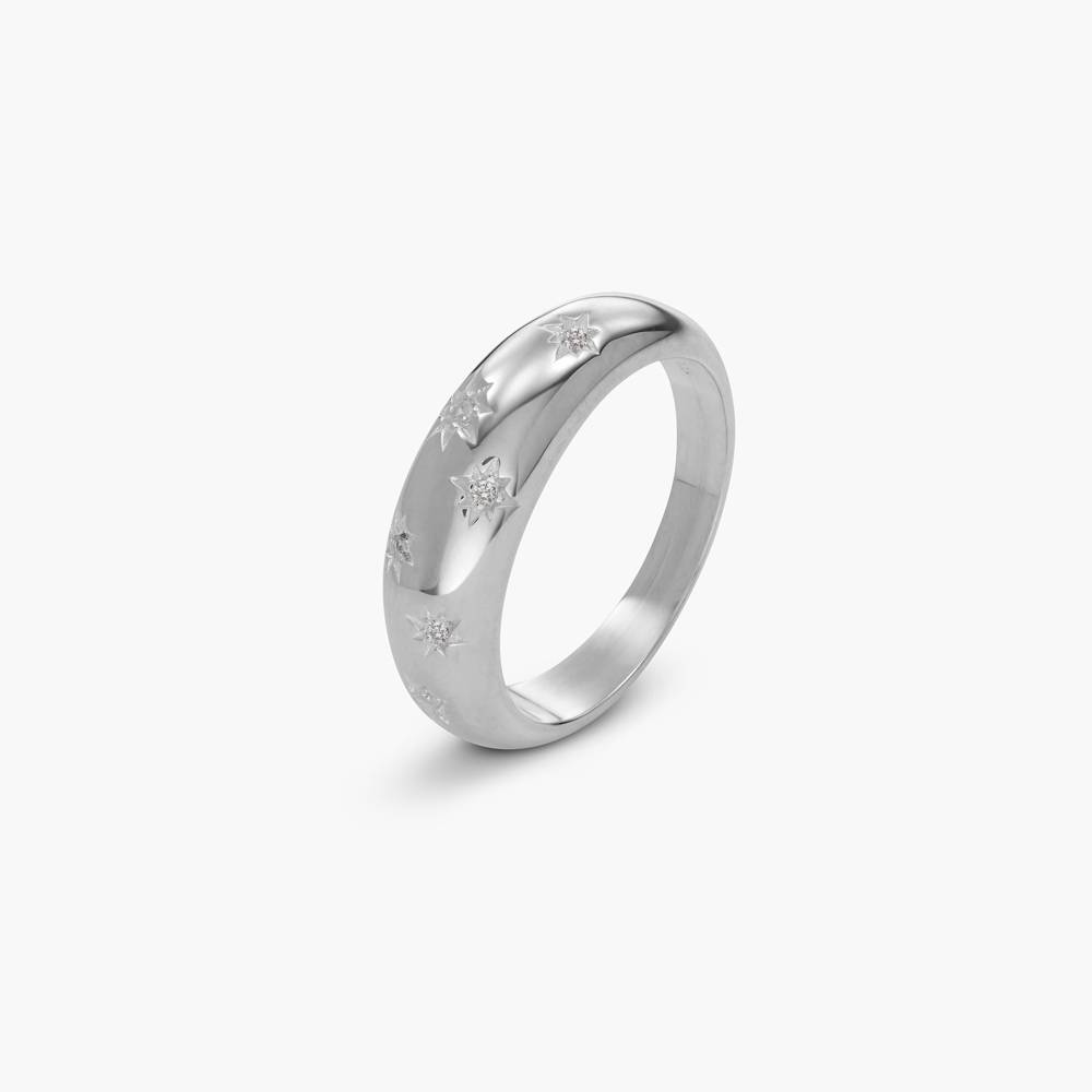 Celestial Curve Ring - Silver - Oak & Luna