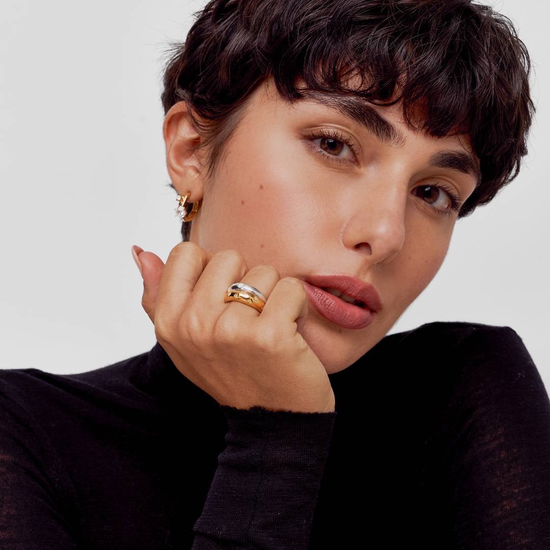 Celestial Curve Ring - Silver - Oak & Luna