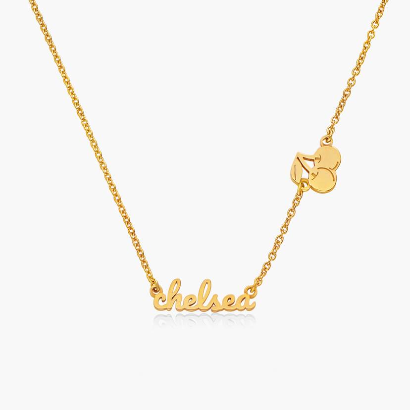 Charm Me Name Necklace - Gold Vermeil - Oak & Luna