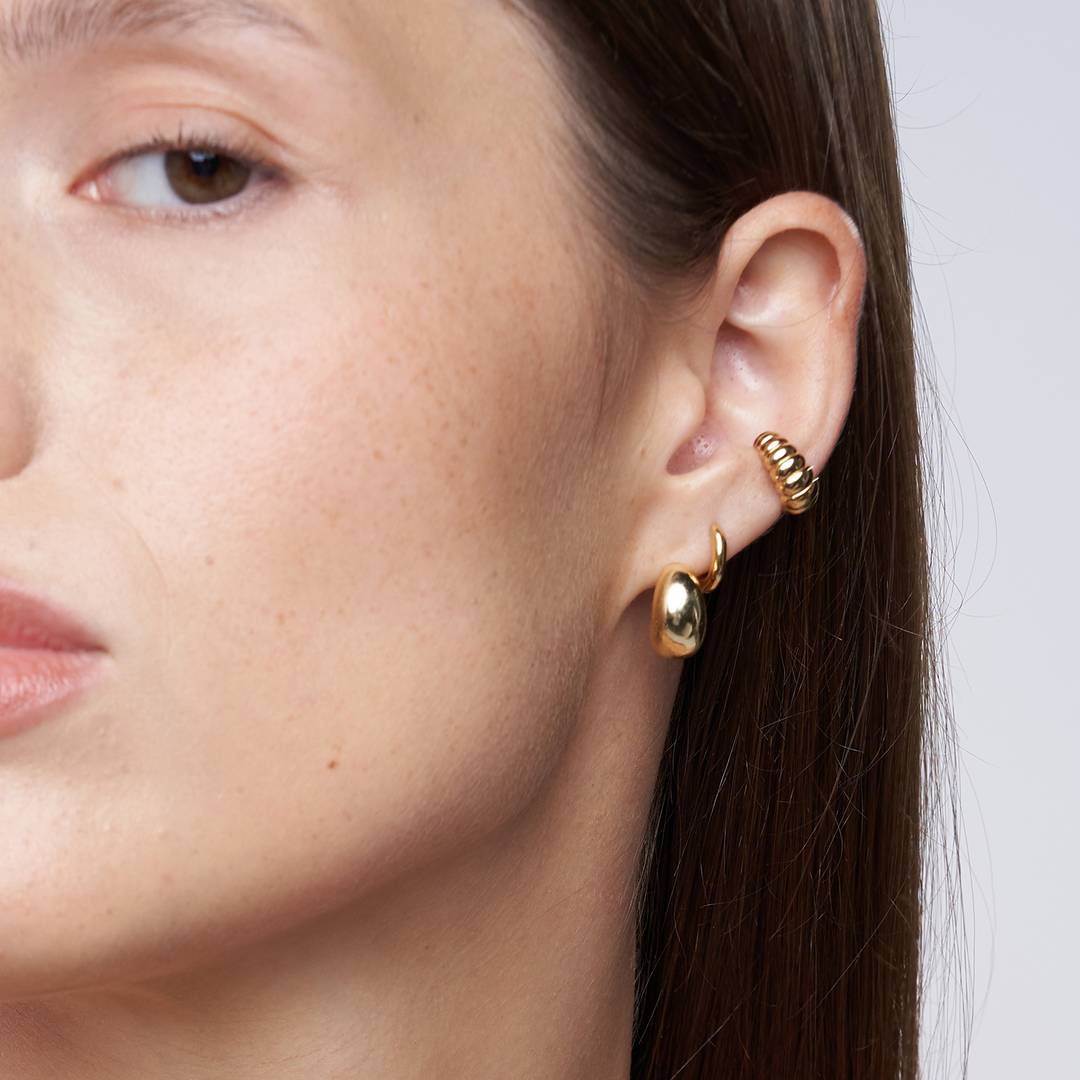Croissant Ear Cuff - Gold Vermeil - Oak & Luna