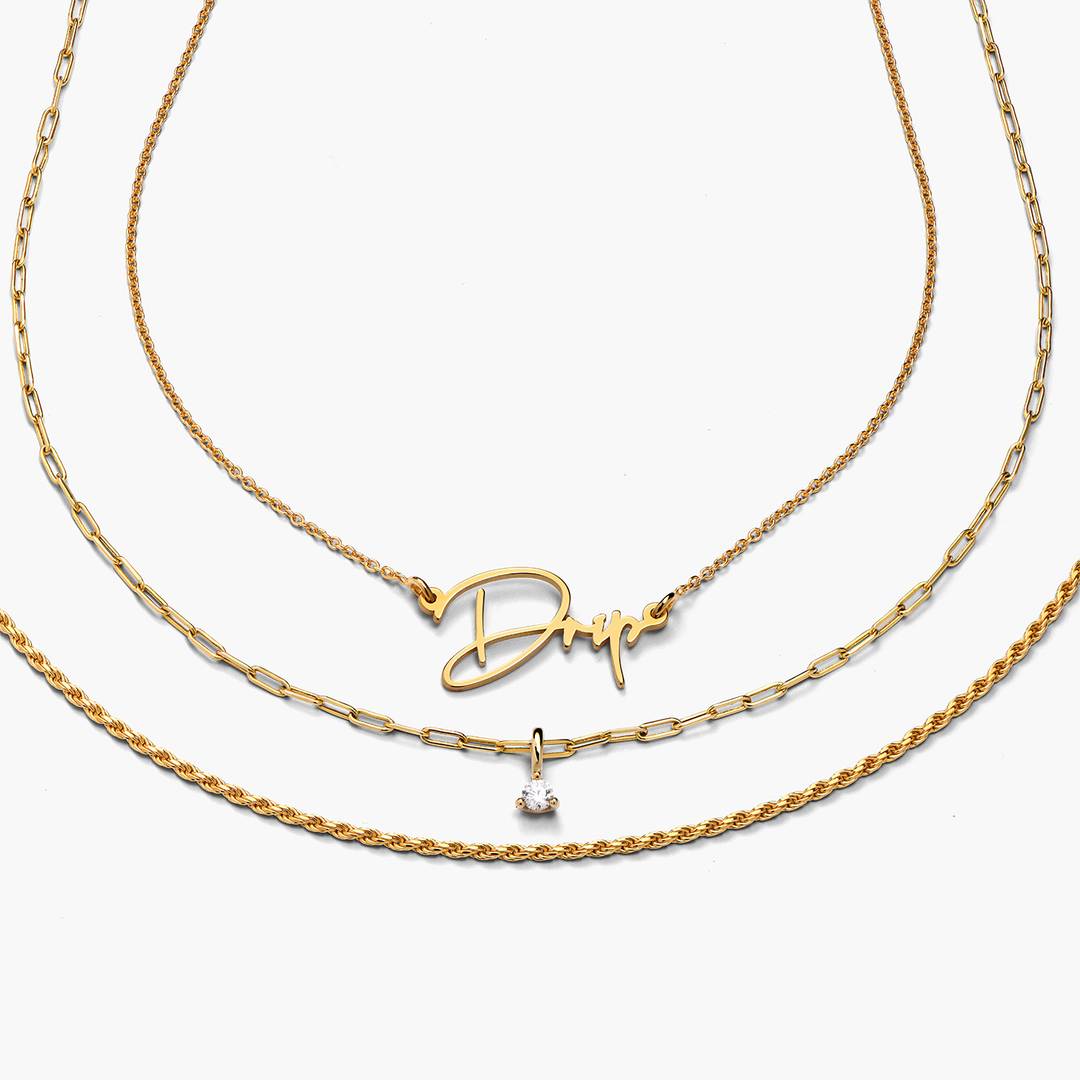 Effortless Elegance Set - Gold Vermeil with Diamond - Oak & Luna