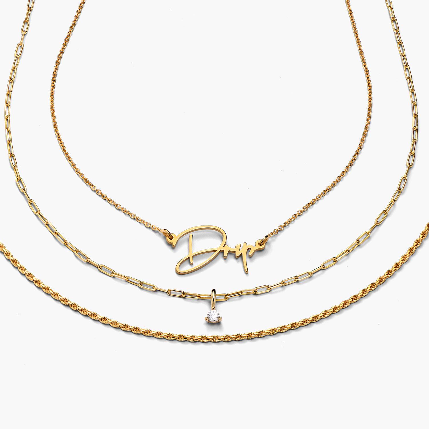Effortless Elegance Set - Gold Vermeil with Diamond - Oak & Luna