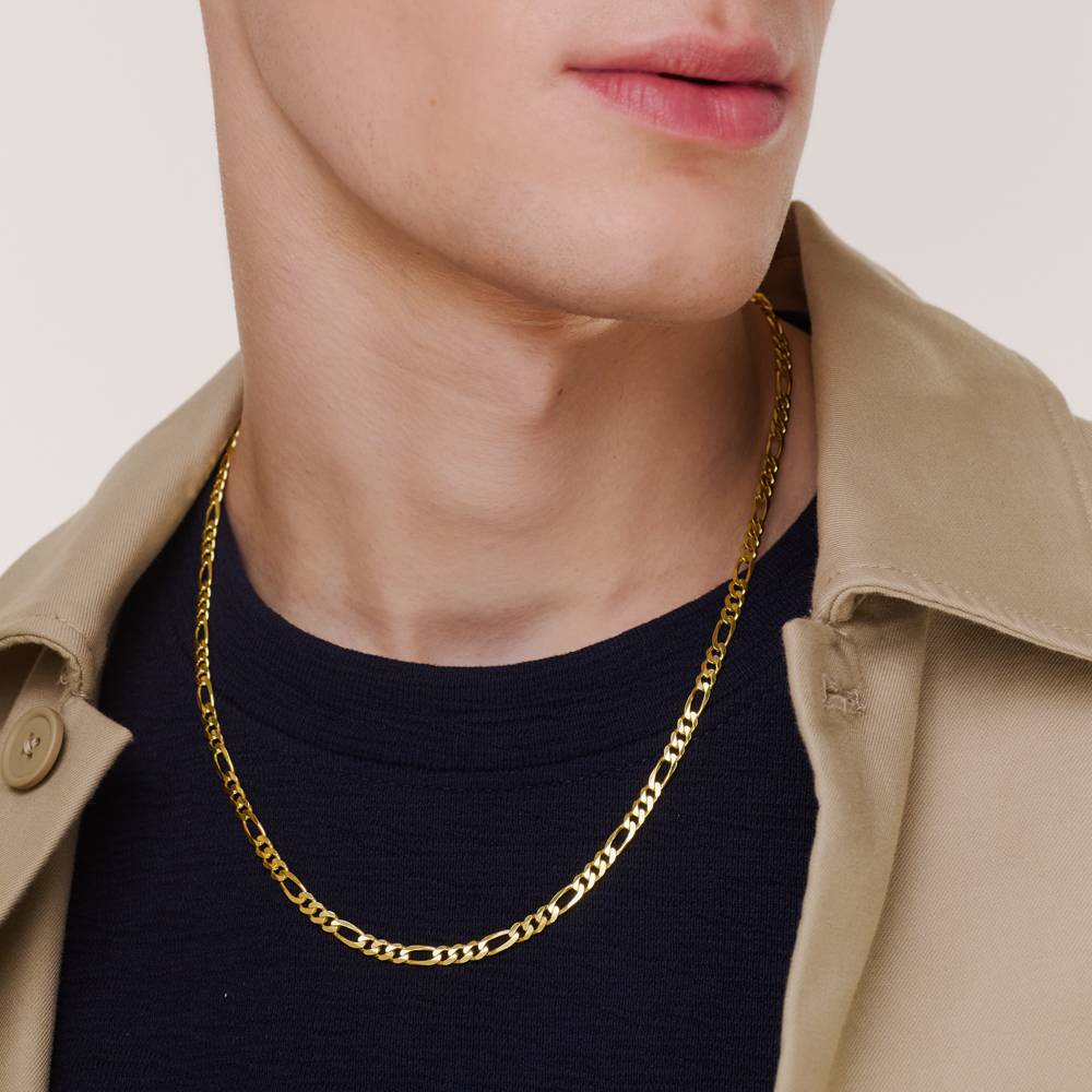 Figaro Chain Necklace - 5 mm - Gold Vermeil - Oak & Luna