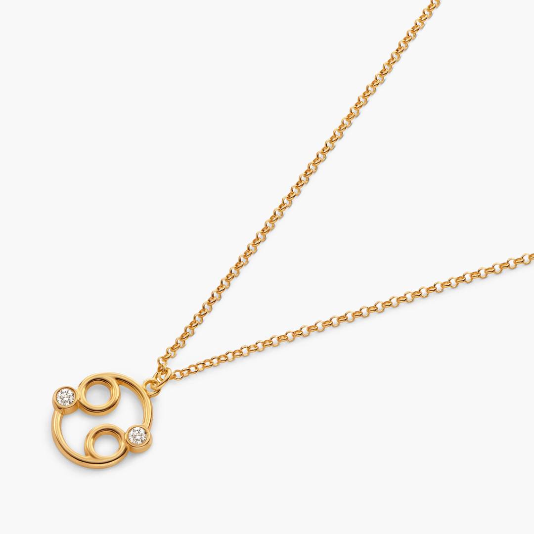 Give Me a Sign Zodiac Necklace- Gold Vermeil - Oak & Luna