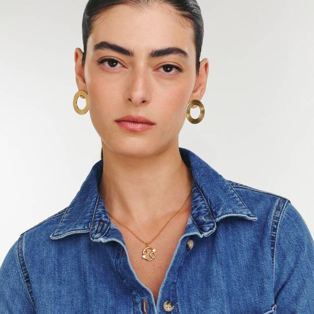 Give Me a Sign Zodiac Necklace- Gold Vermeil - Oak & Luna