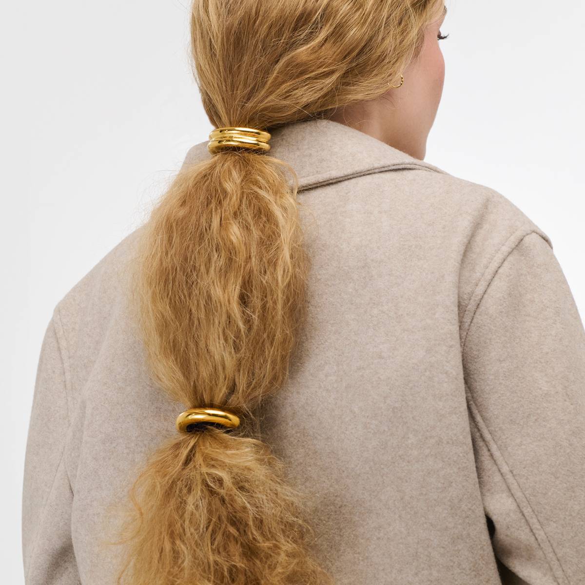 Half Moon Pony Cuff- Gold Plated - Oak & Luna