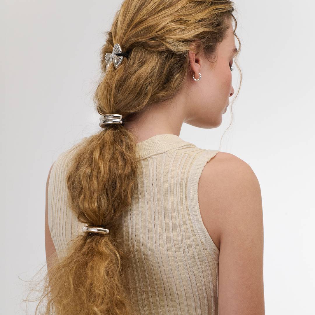 Half Moon Pony Cuff- Silver - Oak & Luna