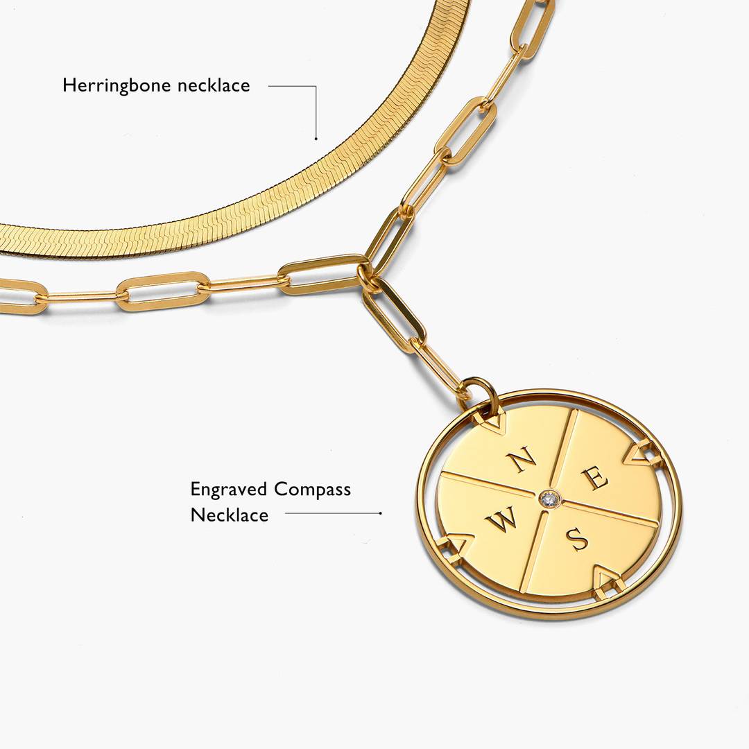 Make A Statement Set - Gold Vermeil with Diamond - Oak & Luna