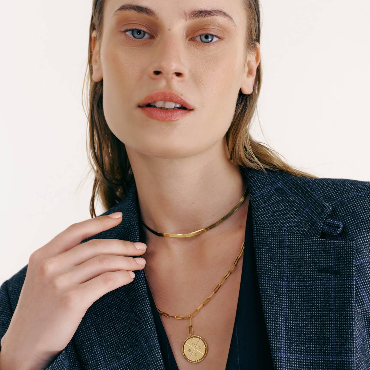 Make A Statement Set - Gold Vermeil with Diamond - Oak & Luna