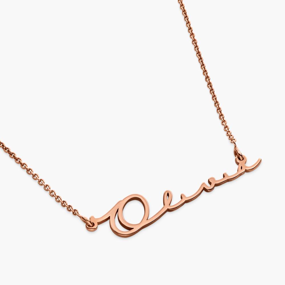 Mon Petit Name Necklace - Rose Gold Vermeil - Oak & Luna