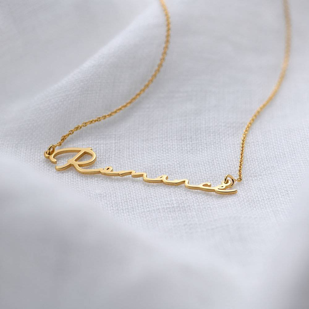 Mon Petit Name Necklace - Gold Vermeil - Oak & Luna