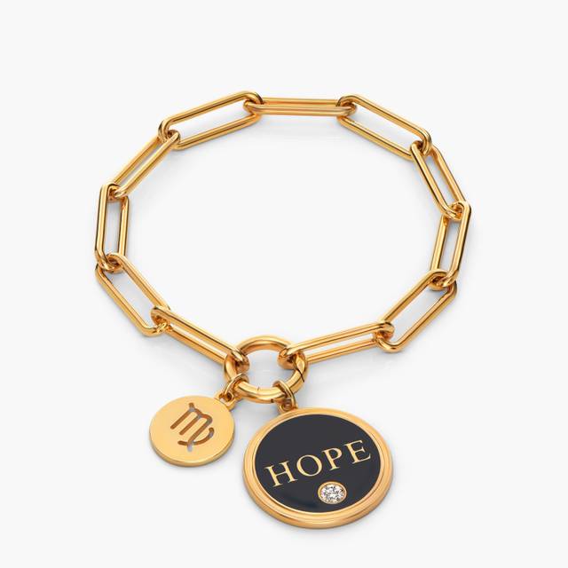 My Story Charm Bracelet- Gold Vermeil - Oak & Luna