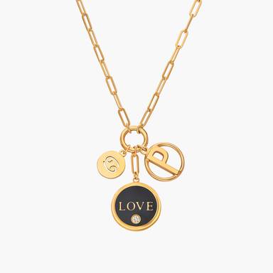 My Story Charm Necklace- Gold Vermeil - Oak & Luna