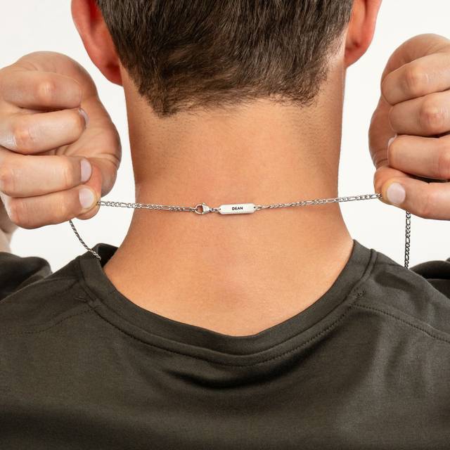 Figaro Chain Necklace - 3 mm - Stainless Steel - Oak & Luna