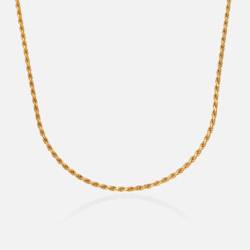 Rope Chain- 2.7 mm - Gold Plated - Oak & Luna