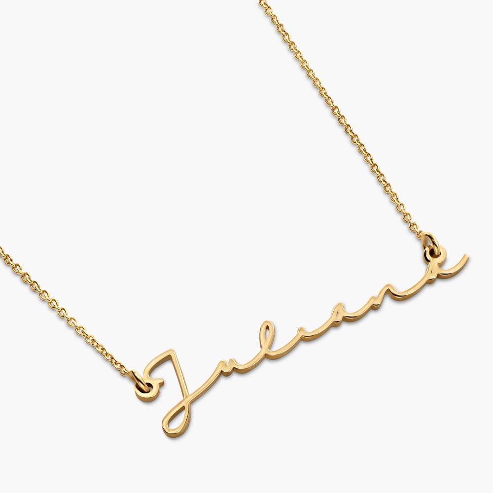 Mon Petit Name Necklace - 14K Solid Gold - Oak & Luna