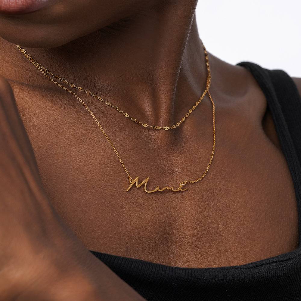 Mon Petit Name Necklace - Gold Plated - Oak & Luna