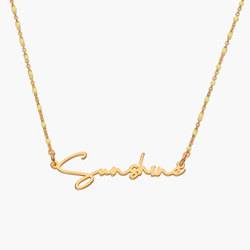 Soltale Butter Belle Name Necklace - Gold Vermeil - Oak & Luna