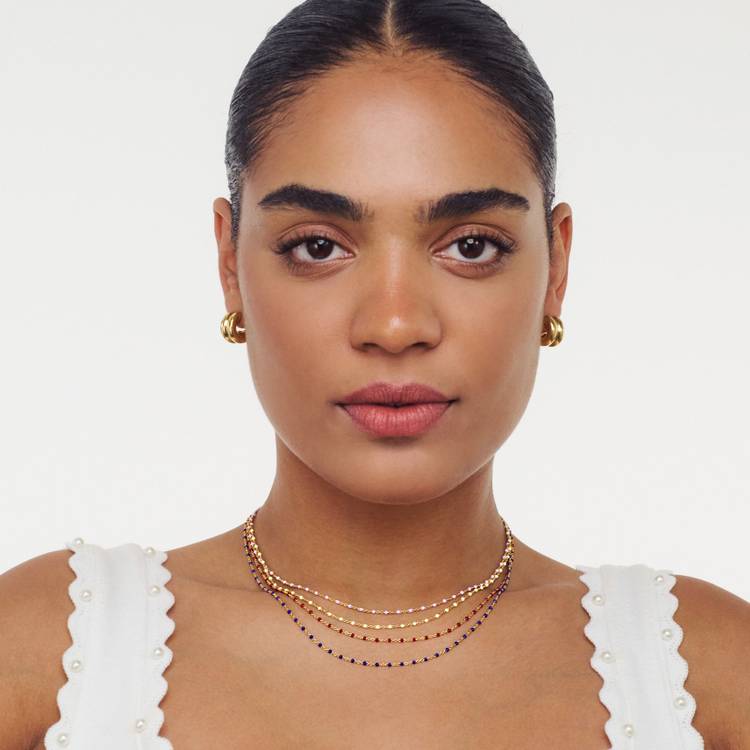 Soltale Butter Enamel Chain- Gold Vermeil - Oak & Luna