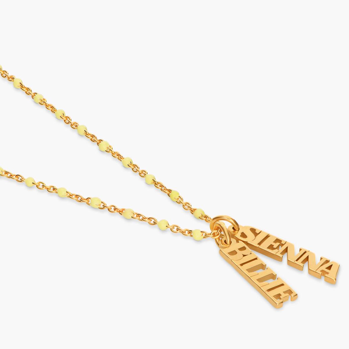 Soltale Butter Singapore Chain Name Necklace- Gold Vermeil - Oak & Luna