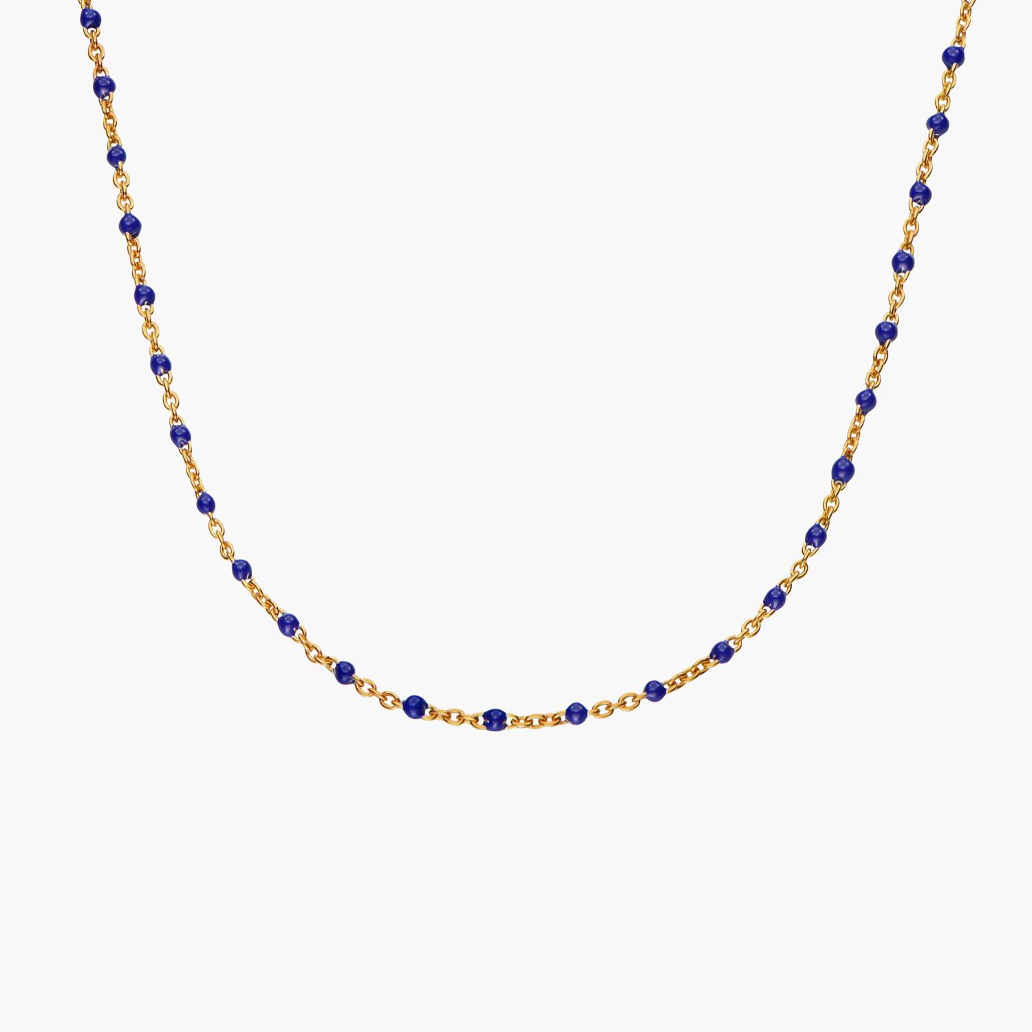 Soltale Royal Blue Enamel Chain- Gold Vermeil - Oak & Luna