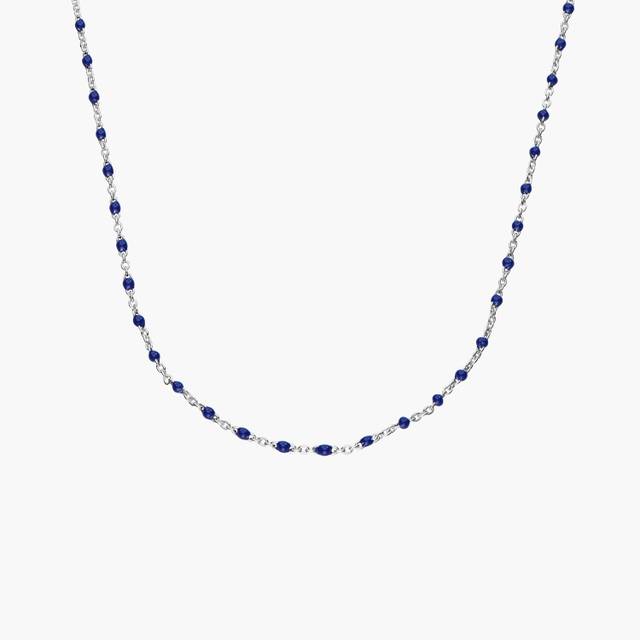 Soltale Royal Blue Enamel Chain- Silver - Oak & Luna