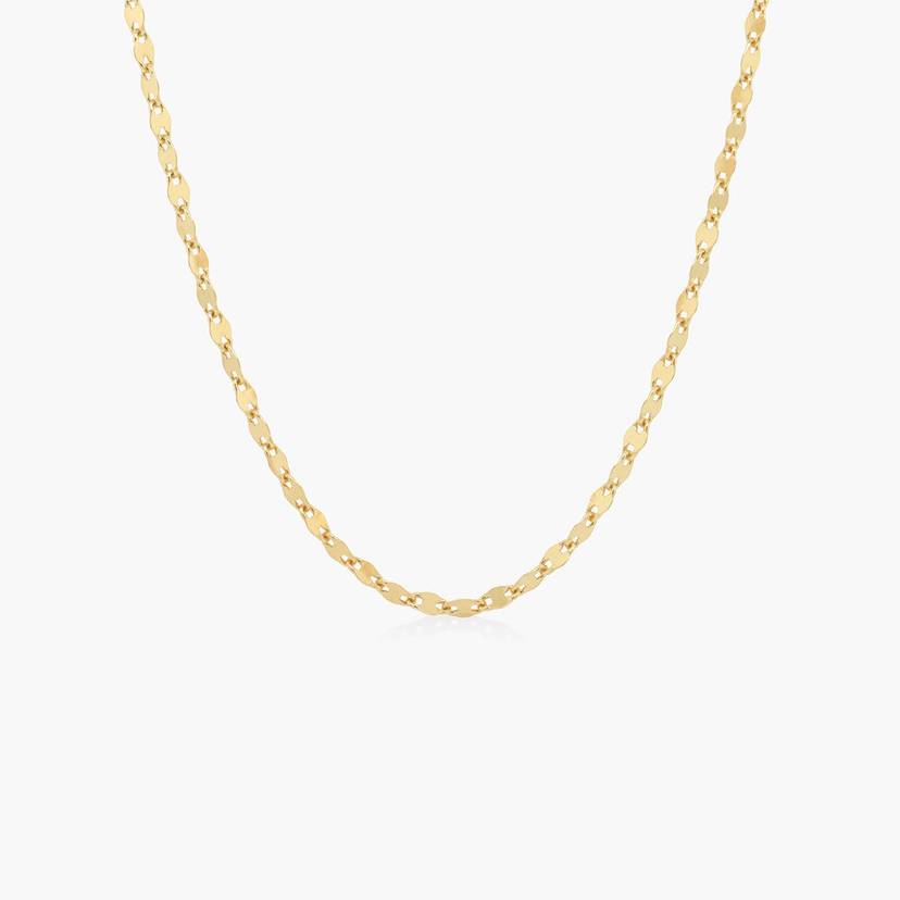 Aria Mirror Chain Necklace - Gold Plating - Oak & Luna