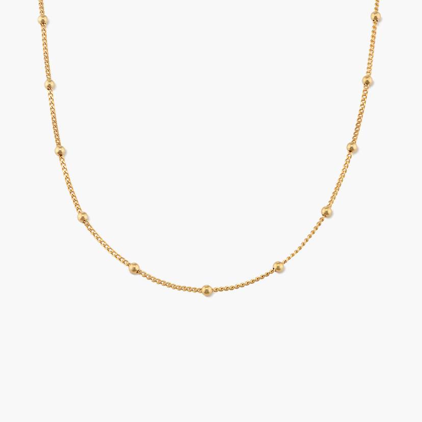Bobble Chain Necklace- Gold Vermeil - Oak & Luna