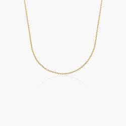 Cable Chain Necklace - 14k Solid Gold - Oak & Luna
