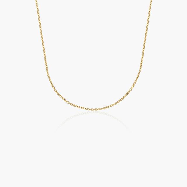 Cable Chain Necklace - 14k Solid Gold - Oak & Luna