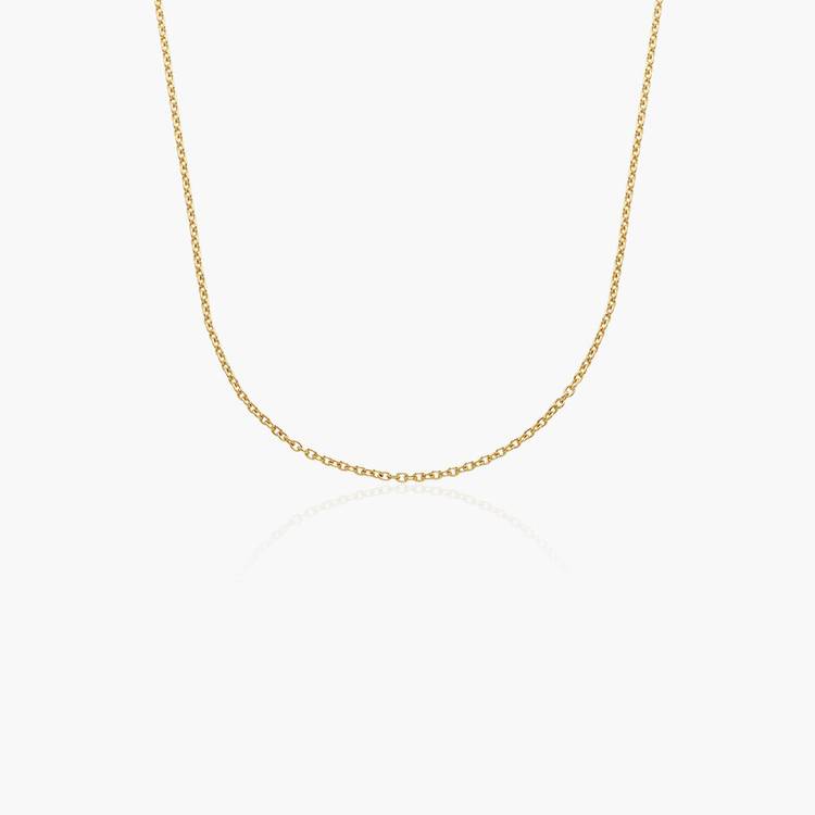 Cable Chain Necklace - 14k Solid Gold - Oak & Luna