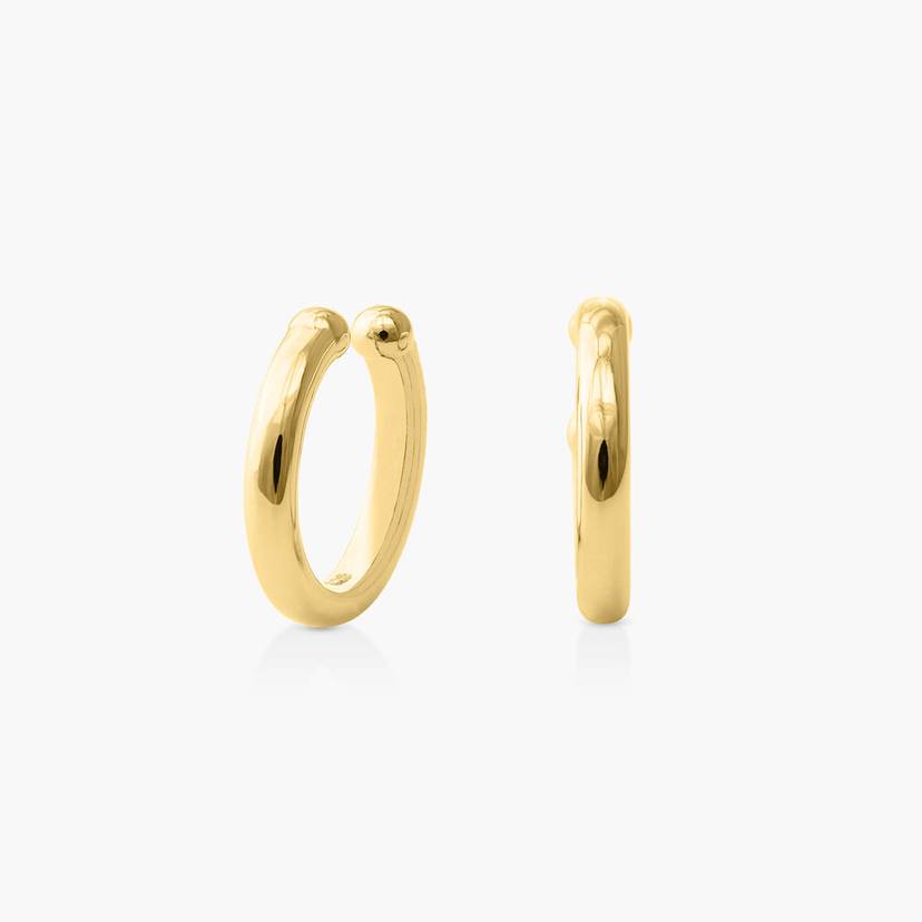 Ear Cuff Cartilage Hoop Earrings - Gold Plated - Oak & Luna