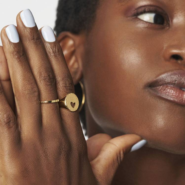 Initial Rings | Letter Rings in Gold & Silver - Oak & Luna