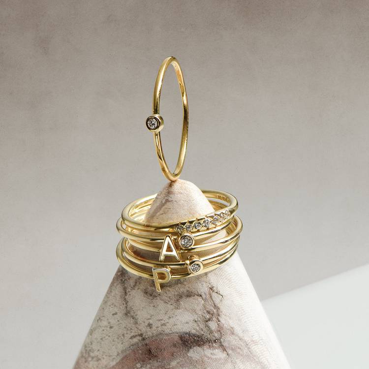 Stacked Rings - Oak & Luna