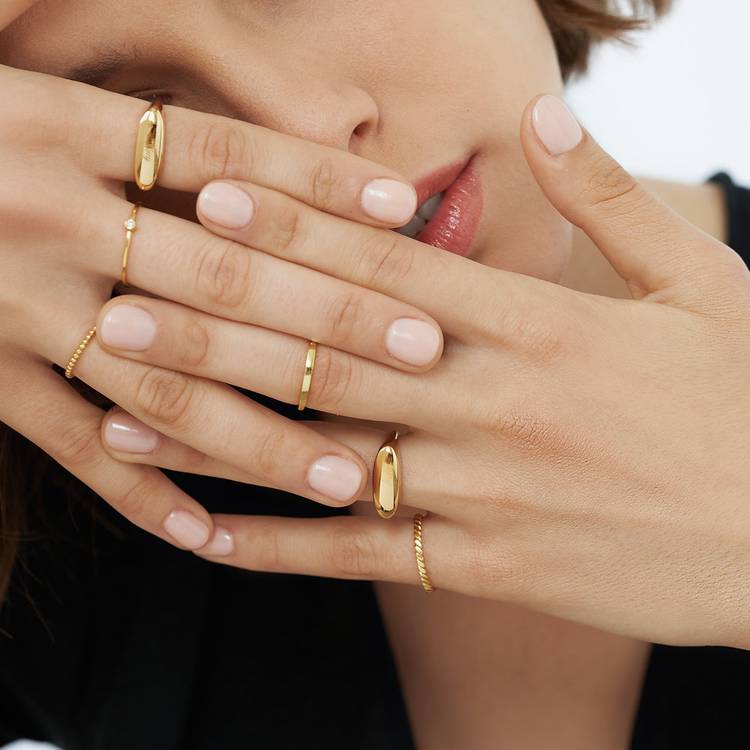 Laney Ring - Gold Vermeil - Oak & Luna