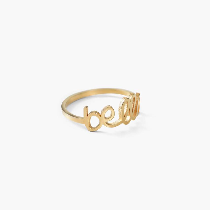 Pixie Name Ring - Vermeil - Oak & Luna