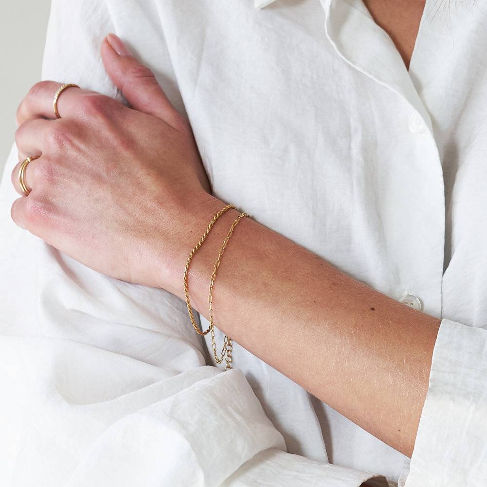 Rope Chain Bracelet - Gold Vermeil - Oak & Luna