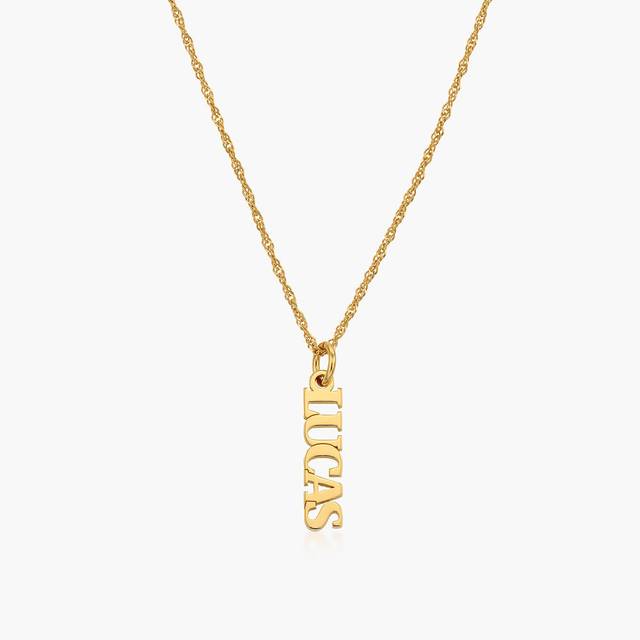 Singapore Chain Name Necklace - Gold Vermeil - Oak & Luna