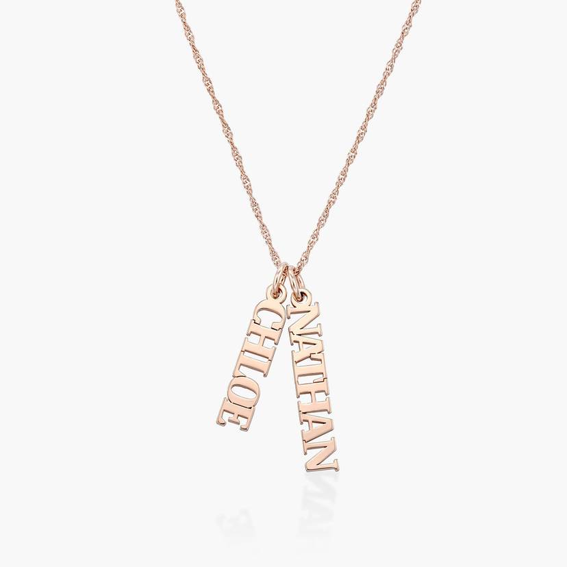 Singapore Chain Name Necklace - Rose Gold Vermeil - Oak & Luna