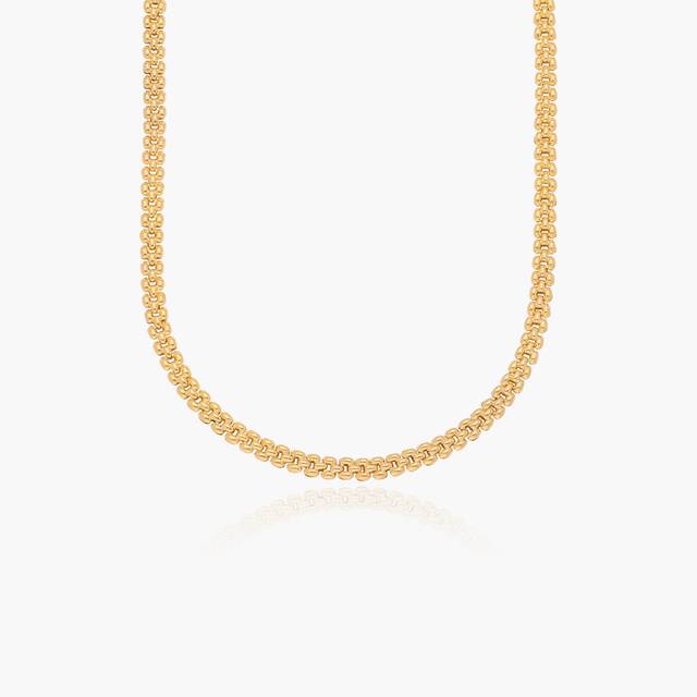 Texture Chain Necklace - Gold Vermeil - Oak & Luna